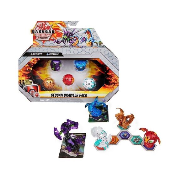Spin Master | Toys | Bakugan Geogan Brawler 5pack Mutasect Viperagon ...